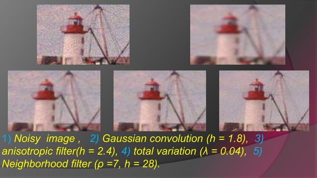 Image denoising algorithms | PPTX