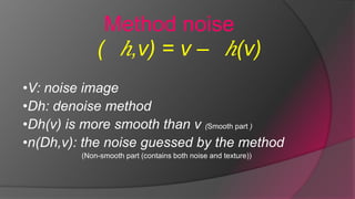 Image denoising algorithms | PPTX