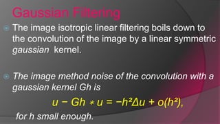 Image denoising algorithms | PPTX