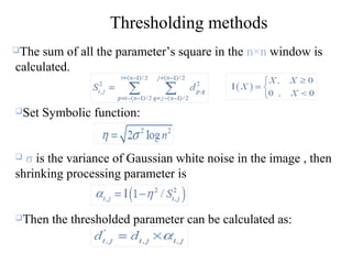 Image denoising using curvelet transform | PPT