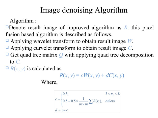 Image Denoising Using Curvelet Transform