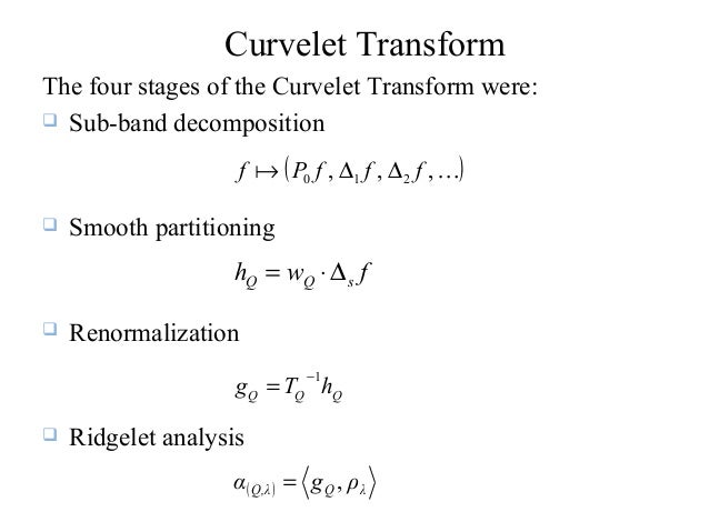 Image Denoising Using Curvelet Transform 0842