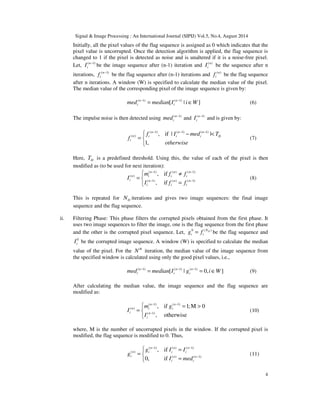 Image denoising using new adaptive based median filter | PDF