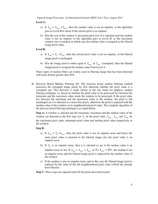 Image denoising using new adaptive based median filter | PDF