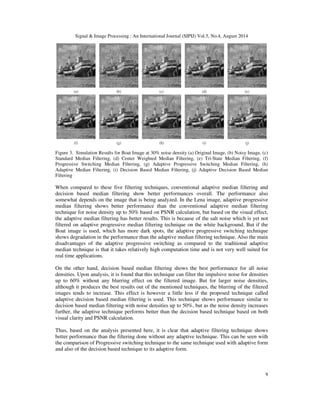 Image denoising using new adaptive based median filter | PDF