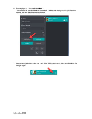 Image editing basics using PIXLR Editor | PDF