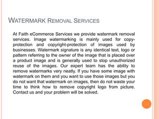 Photo Editing Services | PPT