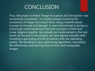 Image encryption and decryption | PPTX