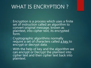 Image encryption and decryption | PPTX