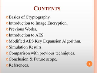Image encryption using aes key expansion | PPTX
