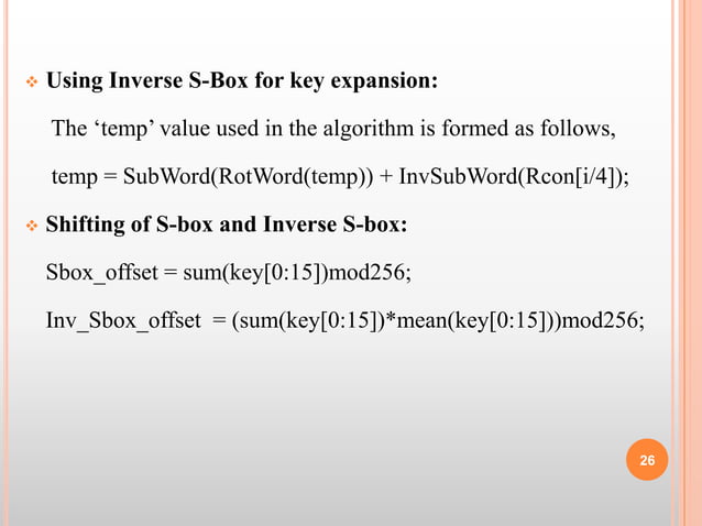 Image encryption using aes key expansion | PPTX | Information and Network Security | Computing