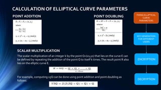Image encryption using elliptical curve cryptosytem with hill cipher | PPT