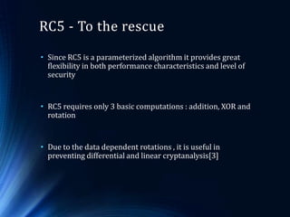I mage encryption using rc5 | PPTX