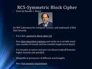 I mage encryption using rc5 | PPTX