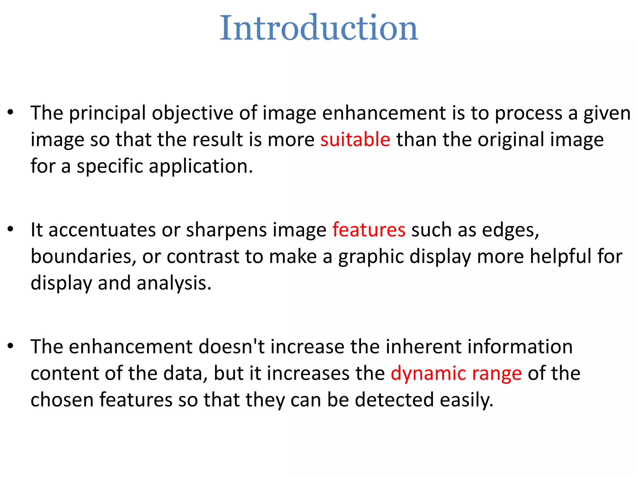 Image enhancement | PPTX