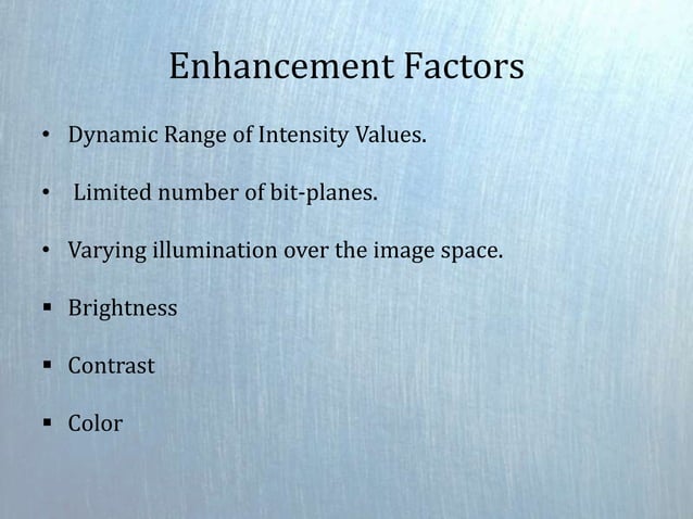 Image enhancement | PPT