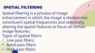 Image enhancement.pptx for geography topic of gis | PPTX