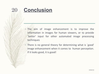Sharpening using frequency Domain Filter | PPT