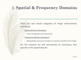 Sharpening using frequency Domain Filter | PPT