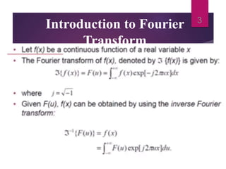 Image enhancement in fourier transform | PPTX