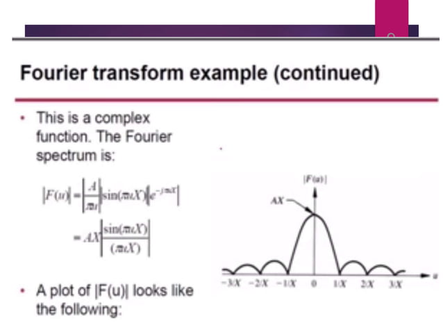 Image enhancement in fourier transform | PPTX