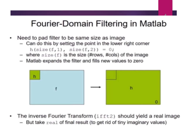 Image enhancement in frequency domain | PPTX