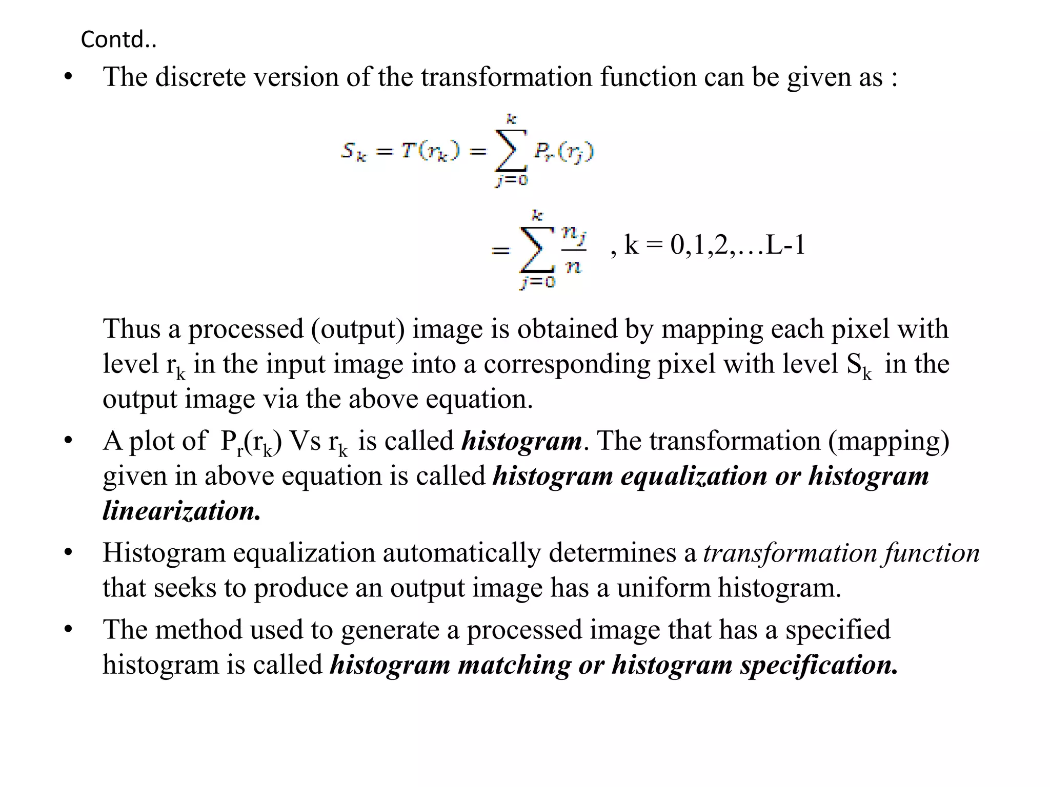 Image Enhancement in Spatial Domain | PPT
