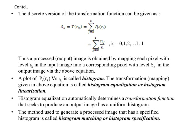 Image Enhancement in Spatial Domain | PPTX