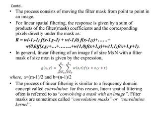 Image Enhancement in Spatial Domain | PPTX