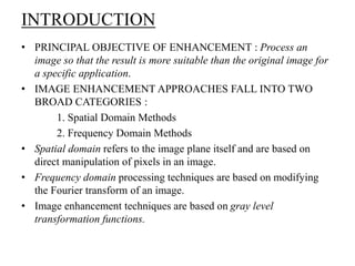 Image Enhancement in Spatial Domain | PPTX
