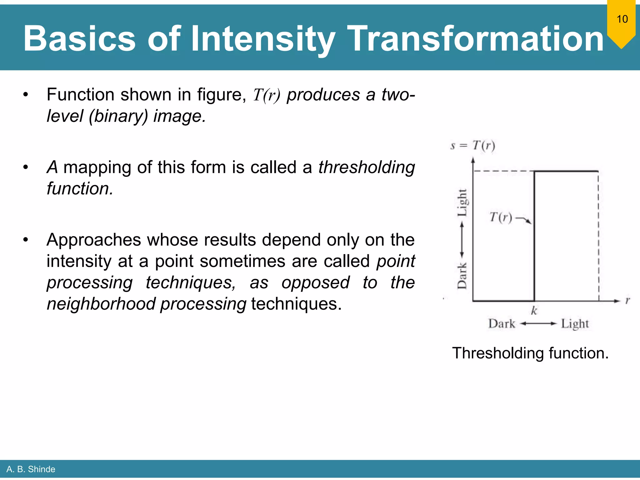 Image Enhancement in Spatial Domain | PPSX