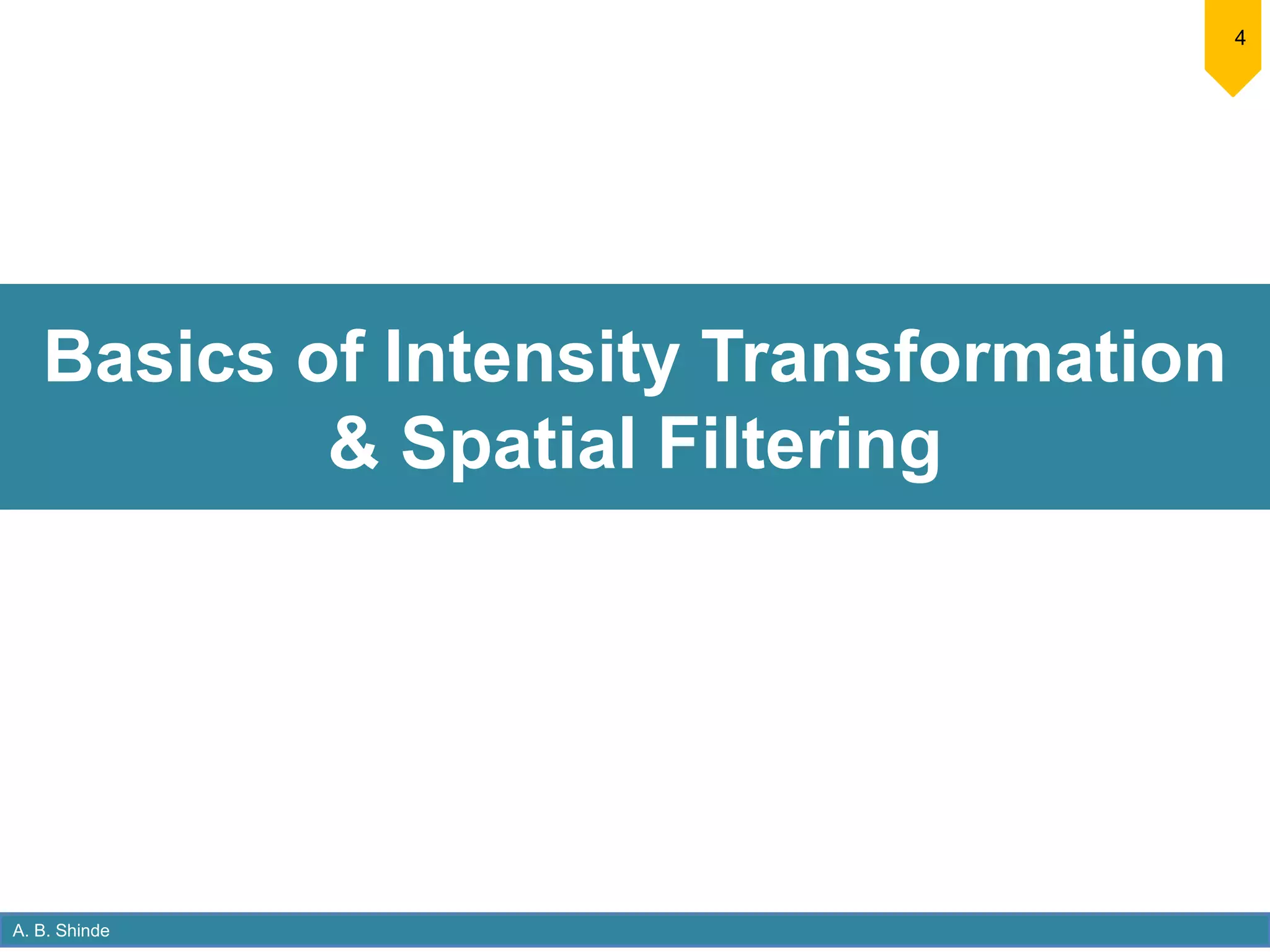 Image Enhancement in Spatial Domain | PPSX