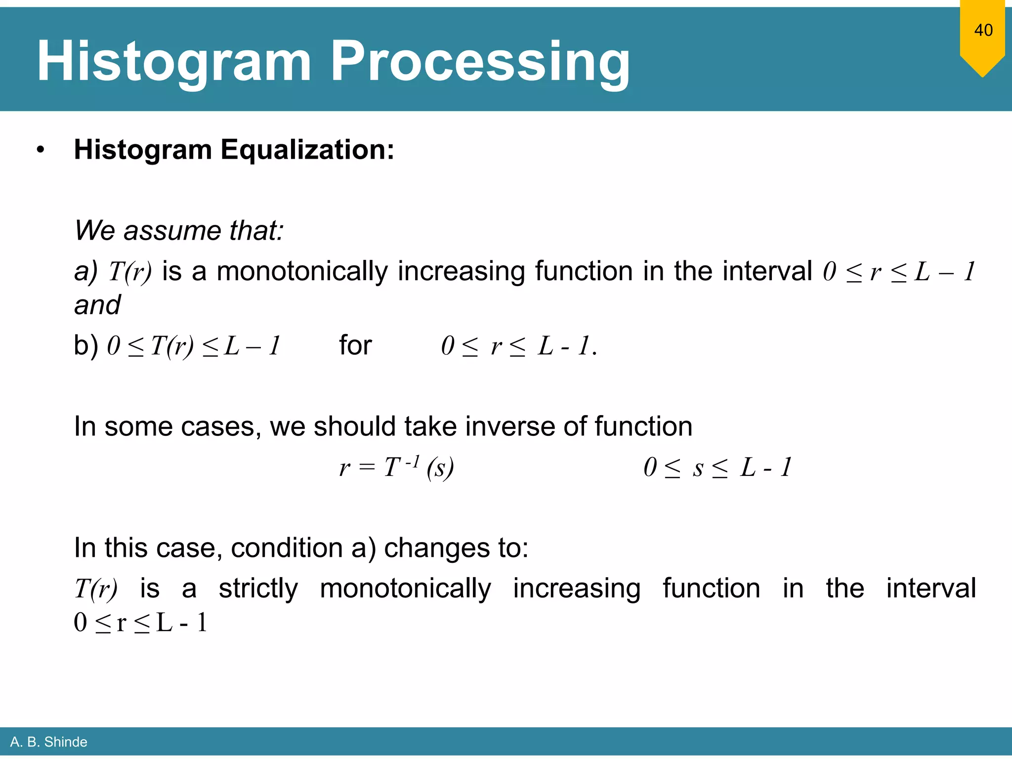 Image Enhancement in Spatial Domain | PPSX