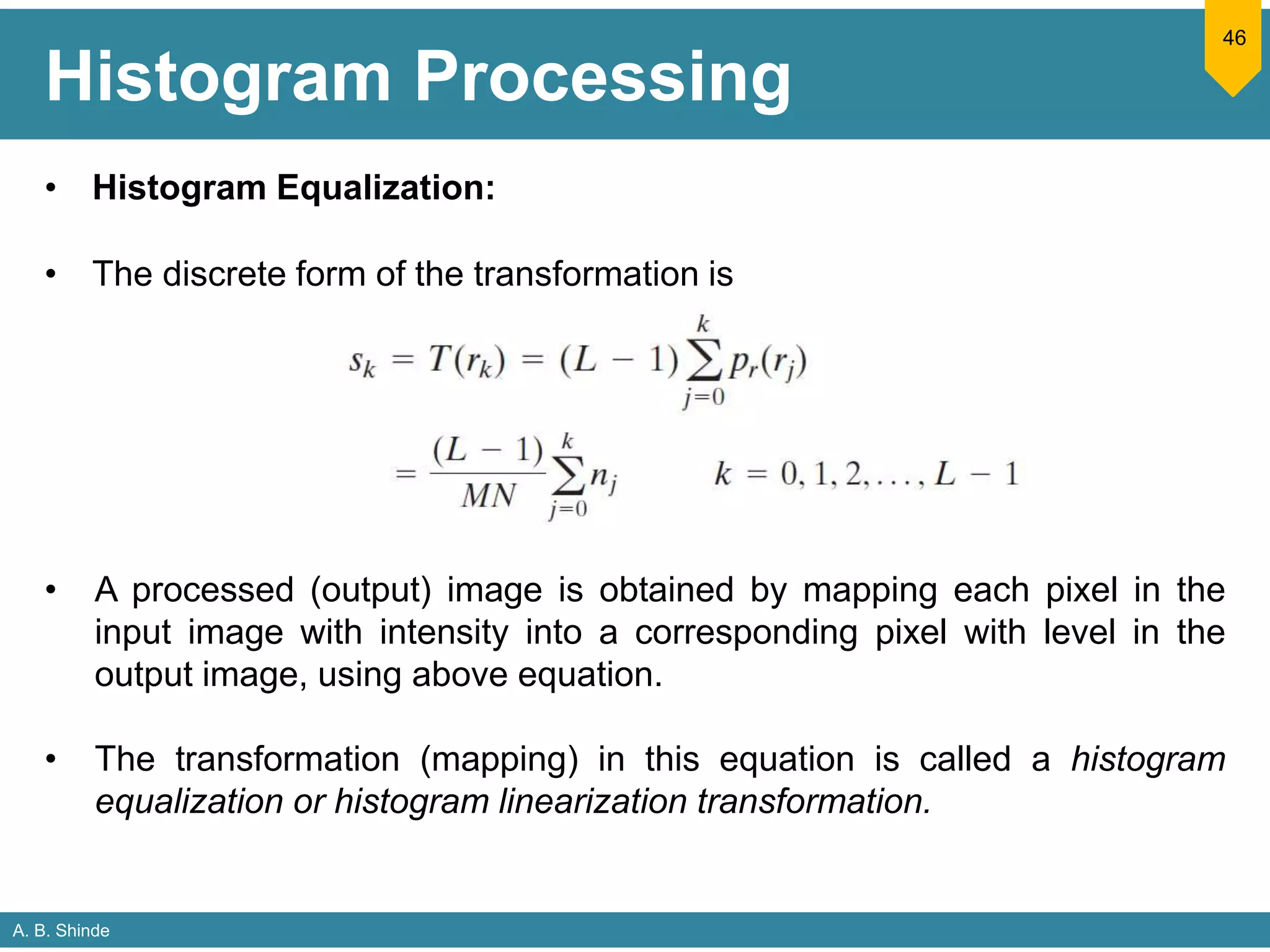 Image Enhancement in Spatial Domain | PPSX