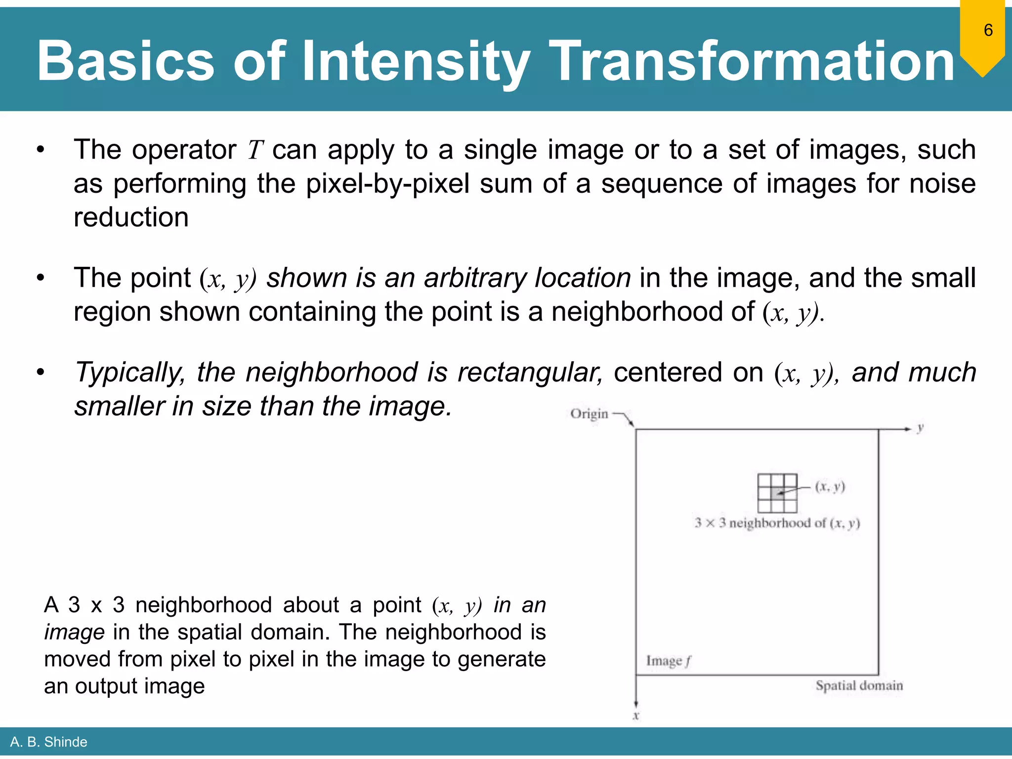 Image Enhancement in Spatial Domain | PPSX