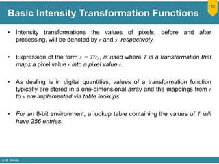 Image Enhancement in Spatial Domain | PPSX