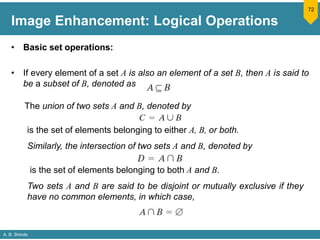 Image Enhancement in Spatial Domain | PPSX