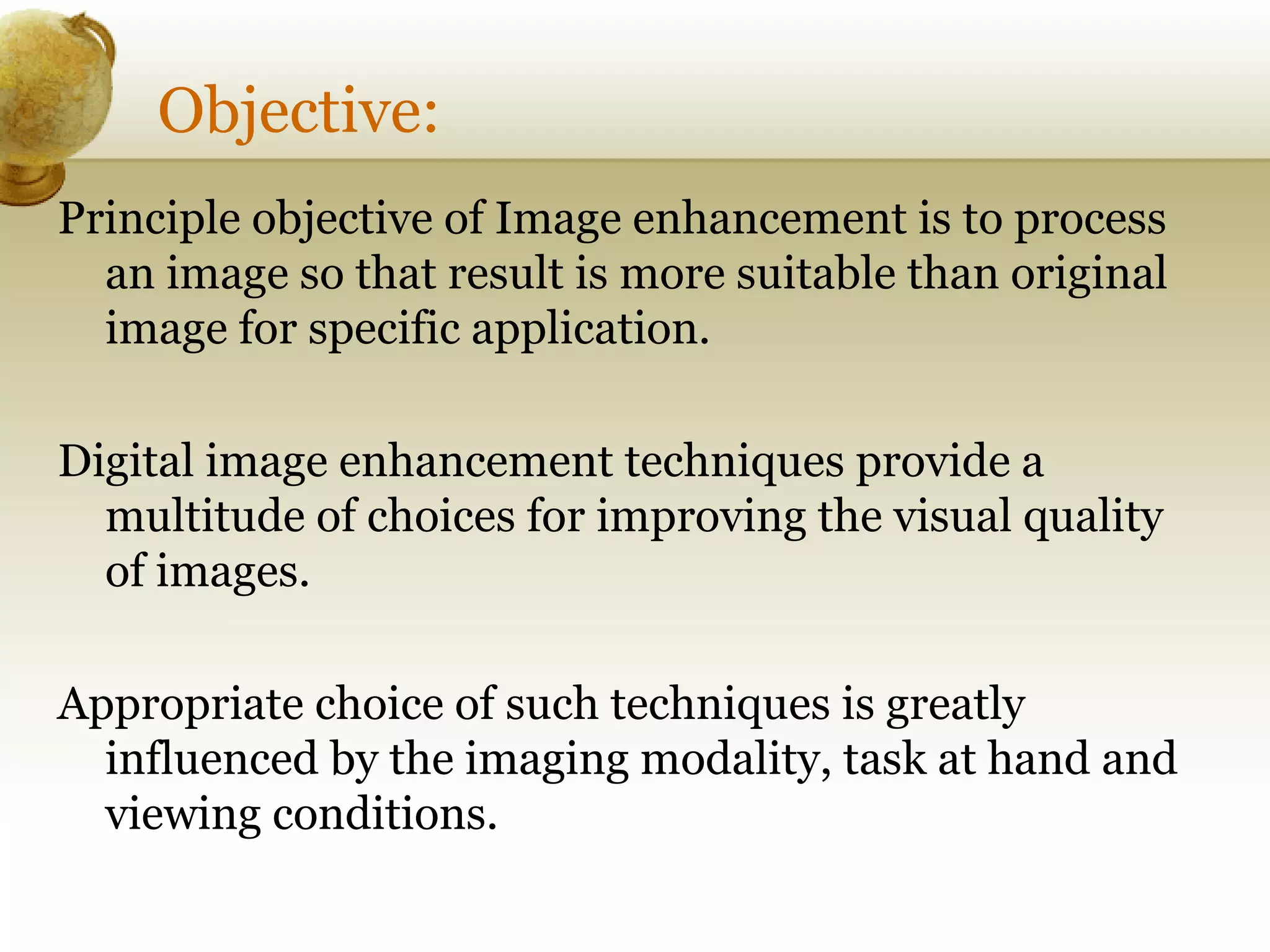 Image enhancement techniques | PPT