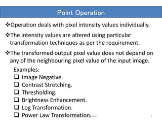 Image enhancement techniques | PPTX