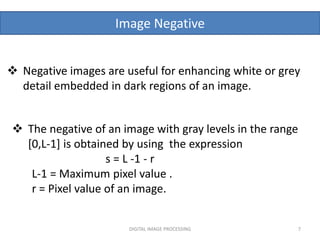 Image enhancement techniques | PPTX