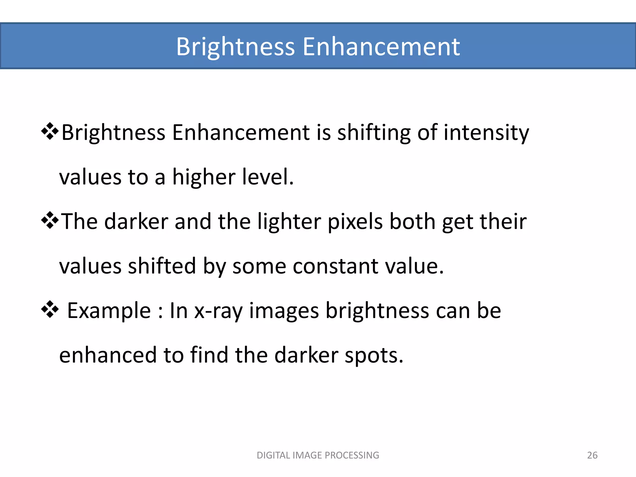 Image enhancement techniques | PPTX