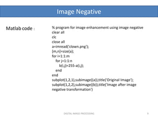 Image enhancement techniques | PPTX