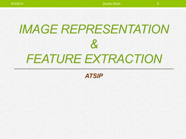 Image feature extraction | PPTX