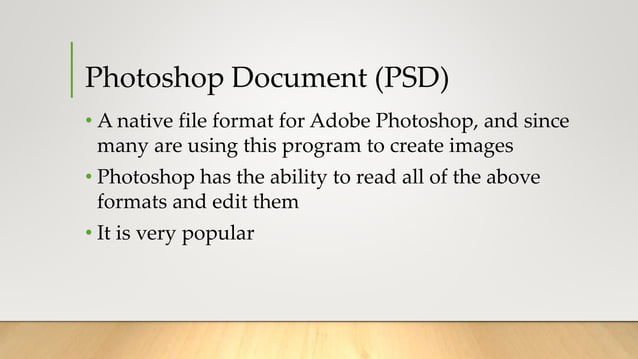 Image file formats | PPTX | Desktop Publishing | Computer Software and ...