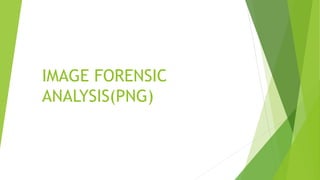 Image (PNG) Forensic Analysis | PPT