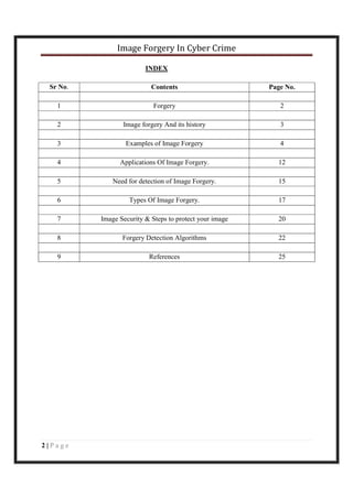 Image Forgery In Cyber Crime | PDF | Photo Editing Software | Computer ...