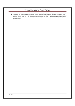 Image Forgery In Cyber Crime | PDF | Photo Editing Software | Computer ...