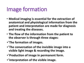 Image formation of Radiology from Radiation | PPTX