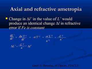 Image formation and anomalies of refraction | PPT