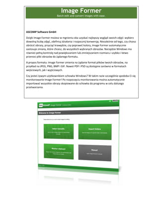 Image former instrukcja | PDF